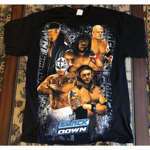 WWE | Shirts | Wwe Tshirt Smackdown 207 Roster Undertaker Kofi Kane ...